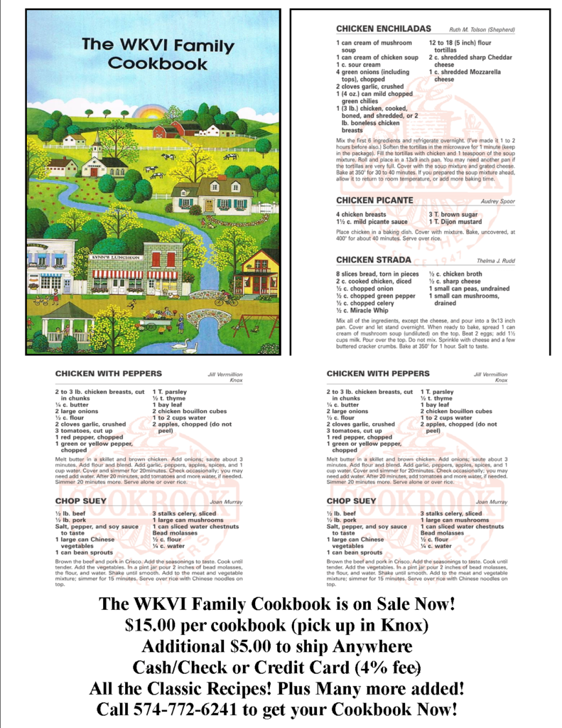 Cookbook Info! – WKVI Information Center